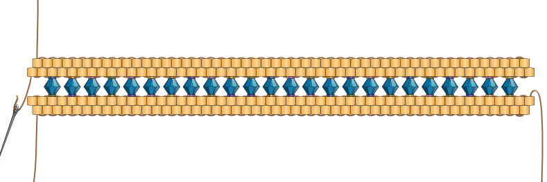Crystal Channel Bracelet