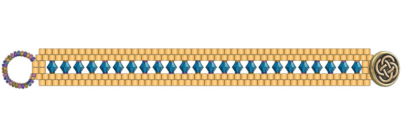 Crystal Channel Bracelet
