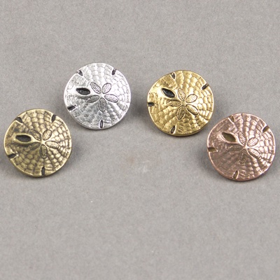 Caravan Beads - - 194-003: 16mm Sand Dollar Button - (1pc) #194-003*